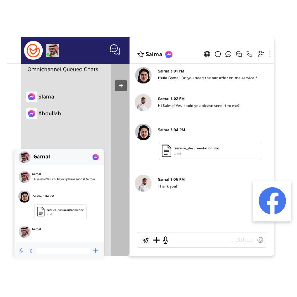Innovative Facebook Integration with WhatsApp API | Mottasl